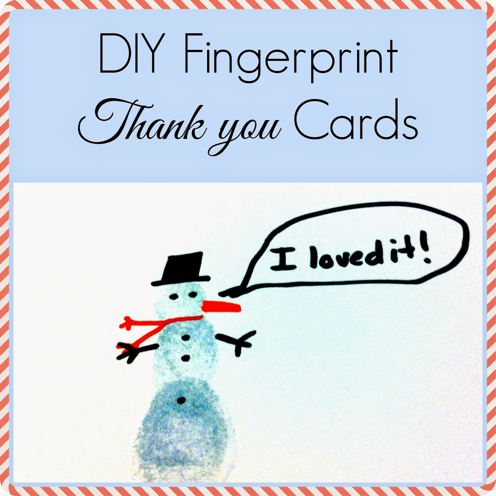 DIY Holiday: Fingerprint Thank You Cards - Metrokids